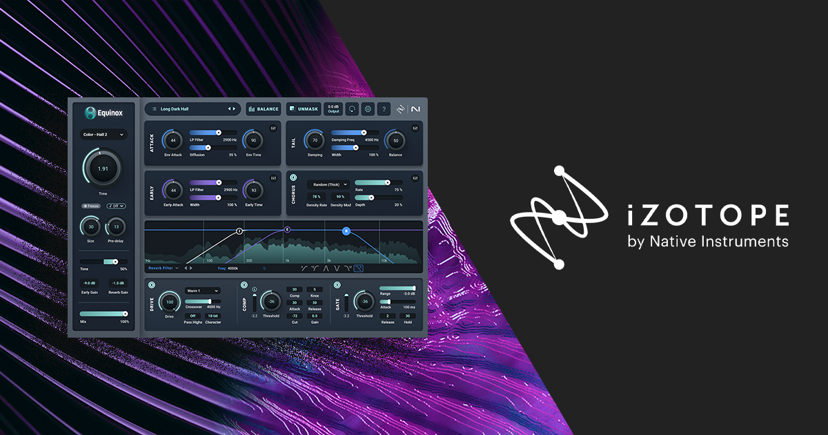 iZotope Equinox | Pro surround and immersive reverb plugin