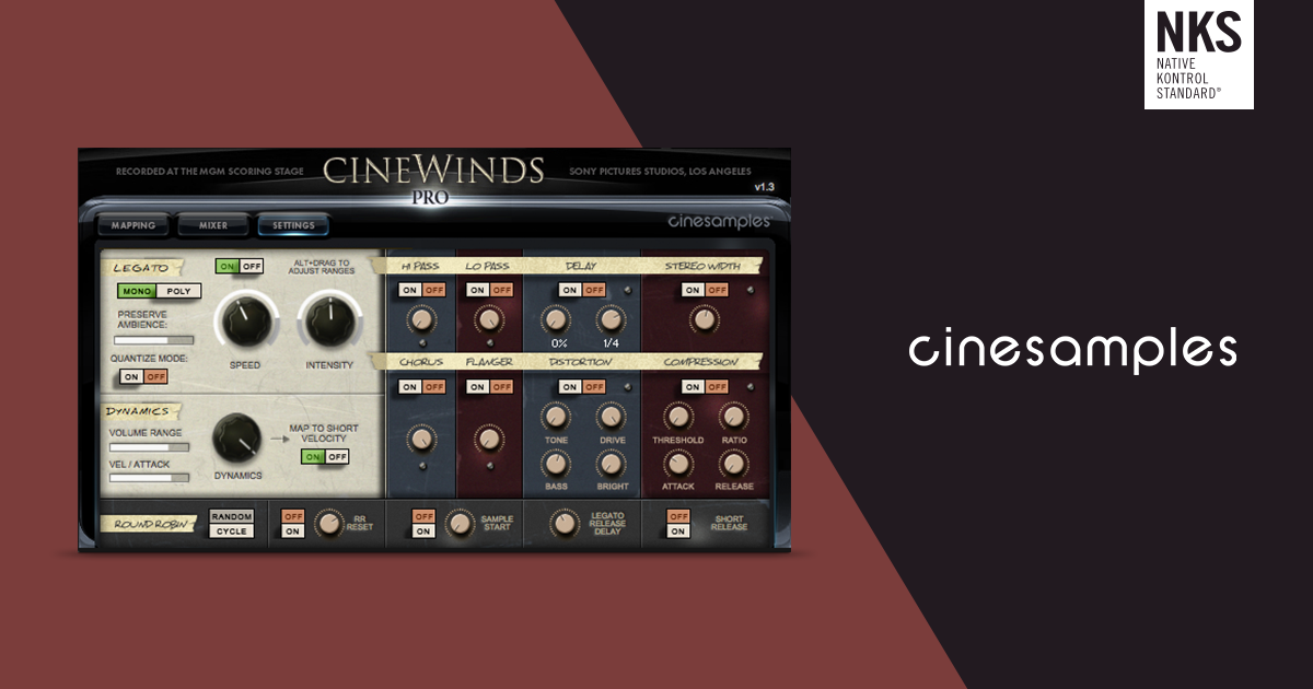Cinesamples : Cinewinds Pro | Nks Partners