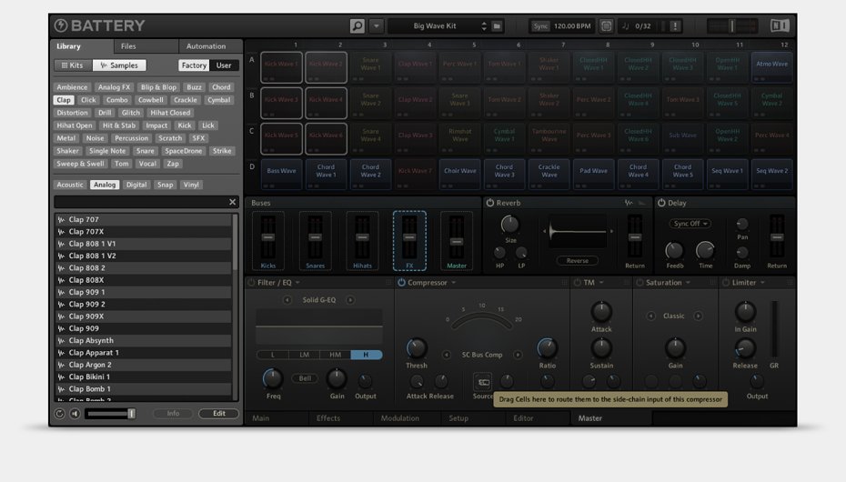 Battery 4: Cutting-edge drum sampler | Komplete