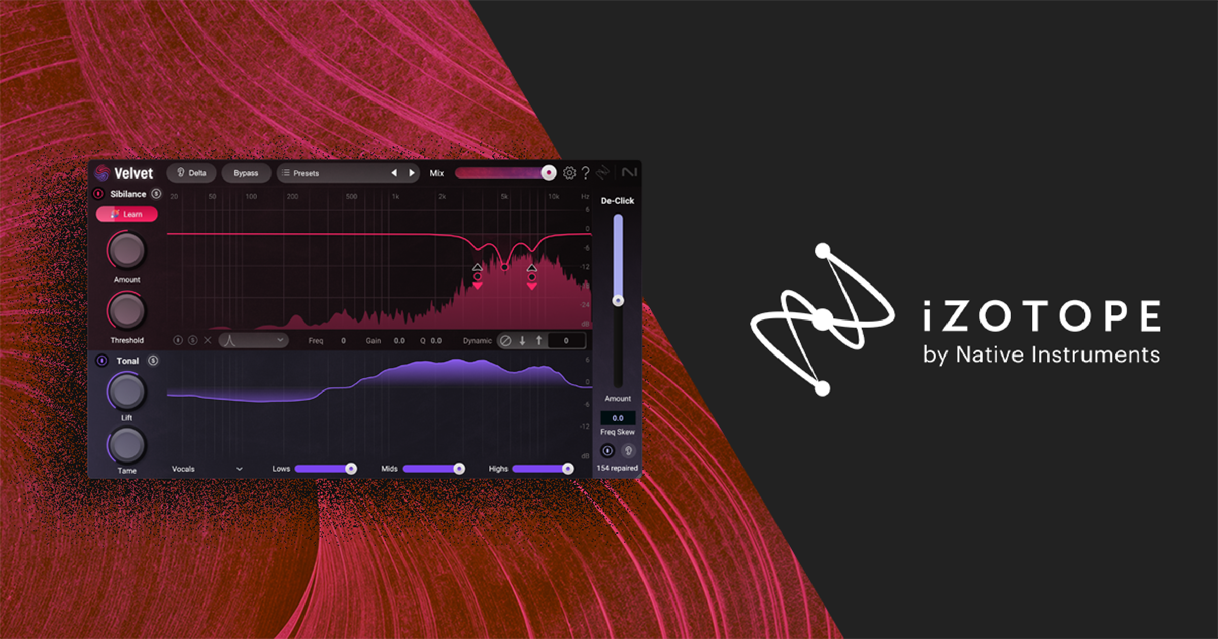 iZotope Velvet | A smarter de-esser for smoother vocals