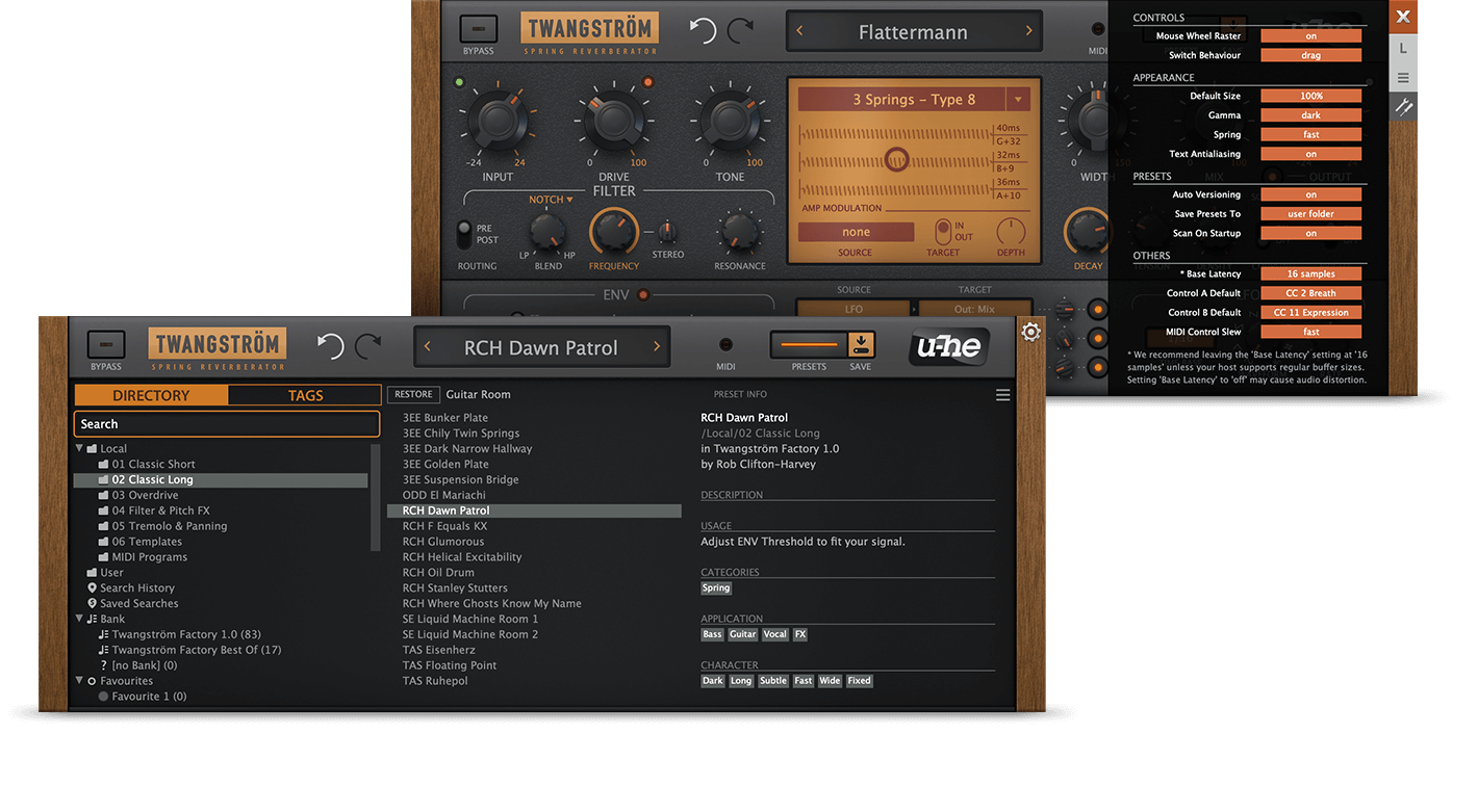 TWANGSTRÖM - Shapeable spring reverb
